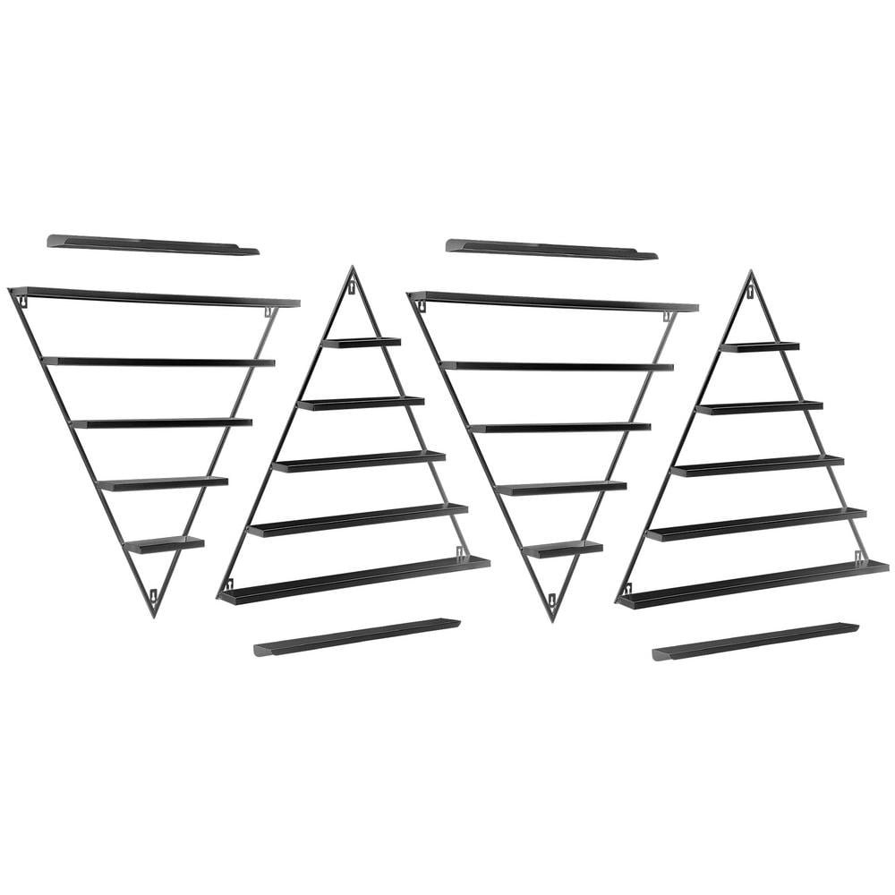 WAASOSCON Nail Polish Storage Racks Metal Wall-Mounted Polish Rack with ...