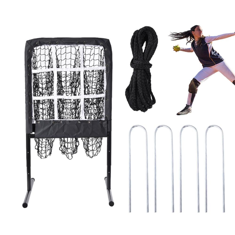 9 Hole Pitching Target OKAYES Baseball Pitching Net With Strike Zone ...