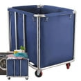 WAASOSCON Laundry Cart 330 Lbs Load Rolling Laundry Hamper Dirty ...
