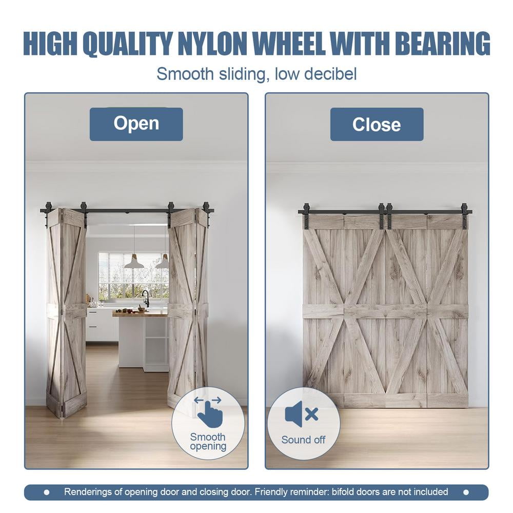 WAASOSCON Sliding Door Rail Track Heavy Duty Sliding Door Rail ...