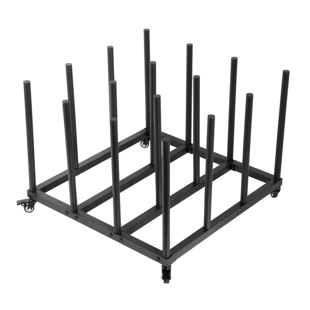 WAASOSCON Storage Cart Mobile Rack, 16 Roll Capacity Vinyl Roll Holder ...