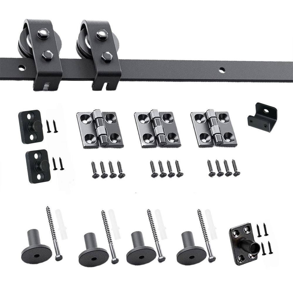 WAASOSCON T-Style Sliding Barn Door Hardware Kit, 34" Rail for 30 Inch ...