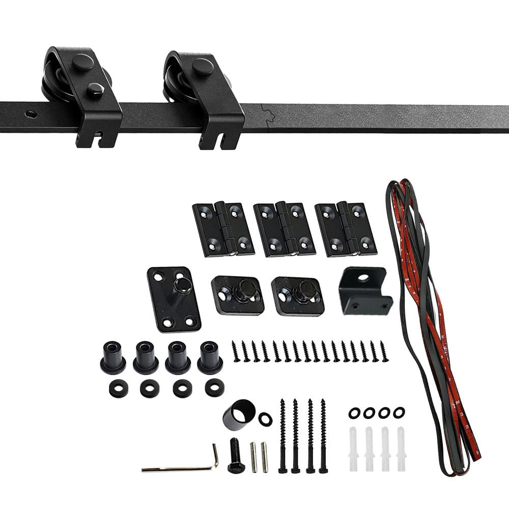 WAASOSCON T-Style Sliding Barn Door Hardware Kit, 40" Rail for 36" Door ...