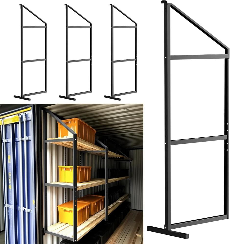 WAASOSCON Triple-Tier Container Shelving System & Heavy-Duty Storage ...