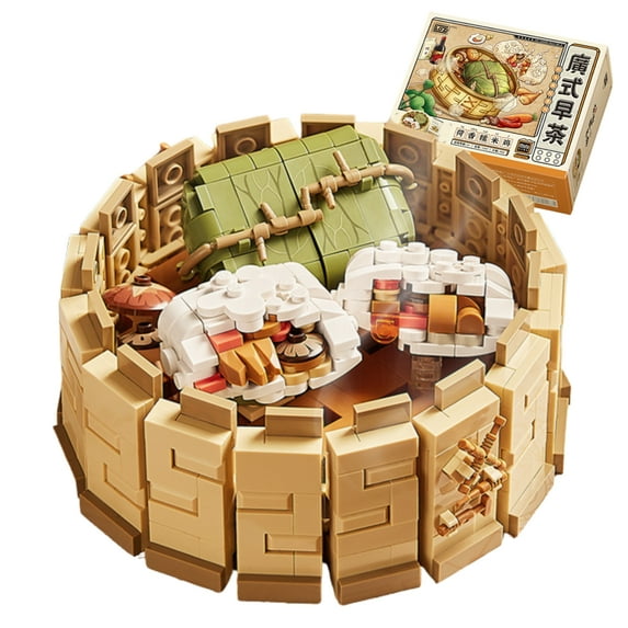 WAAYEE Cantonese Dim Sum Building Blocks Set - Mini Simulation Food ...