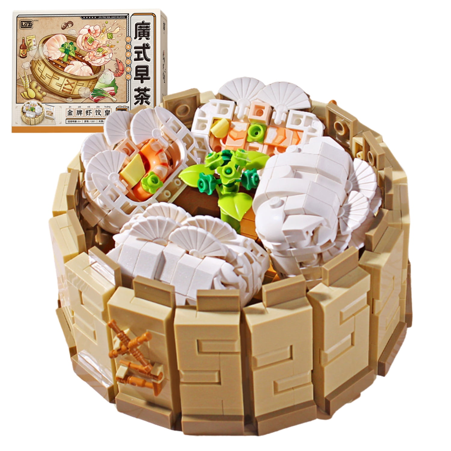 WAAYEE Cantonese Dim Sum Building Blocks Set - Mini Simulation Food ...