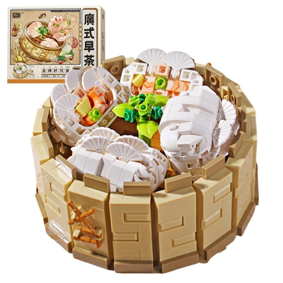 WAAYEE Cantonese Dim Sum Building Blocks Set - Mini Simulation Food ...