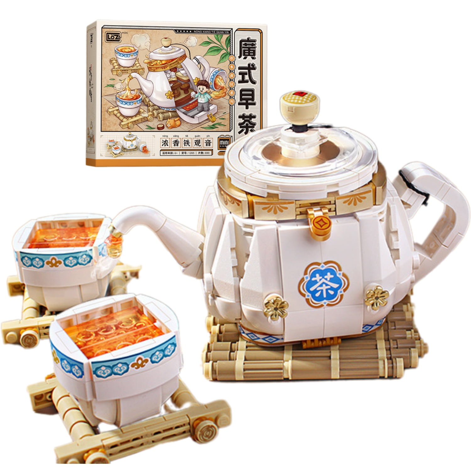 WAAYEE Cantonese Dim Sum Building Blocks Set - Mini Simulation Food ...