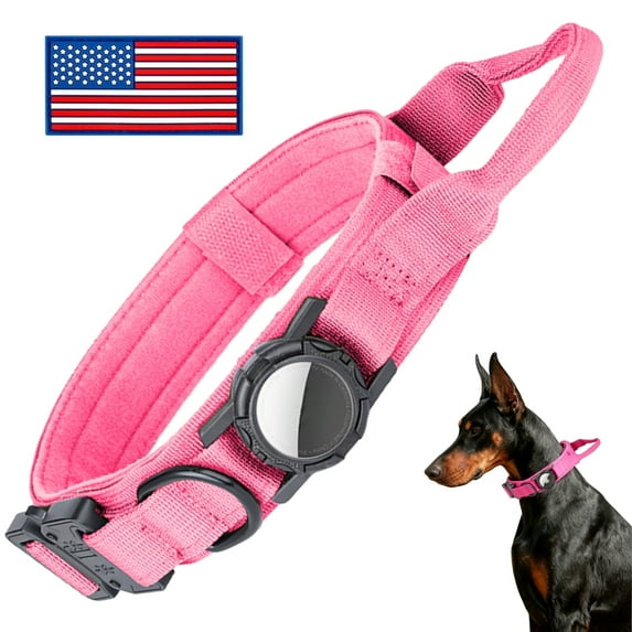 WAAYEE Upgraded Tactical AirTag Dog Collar - Heavy Duty, Adjustable ...