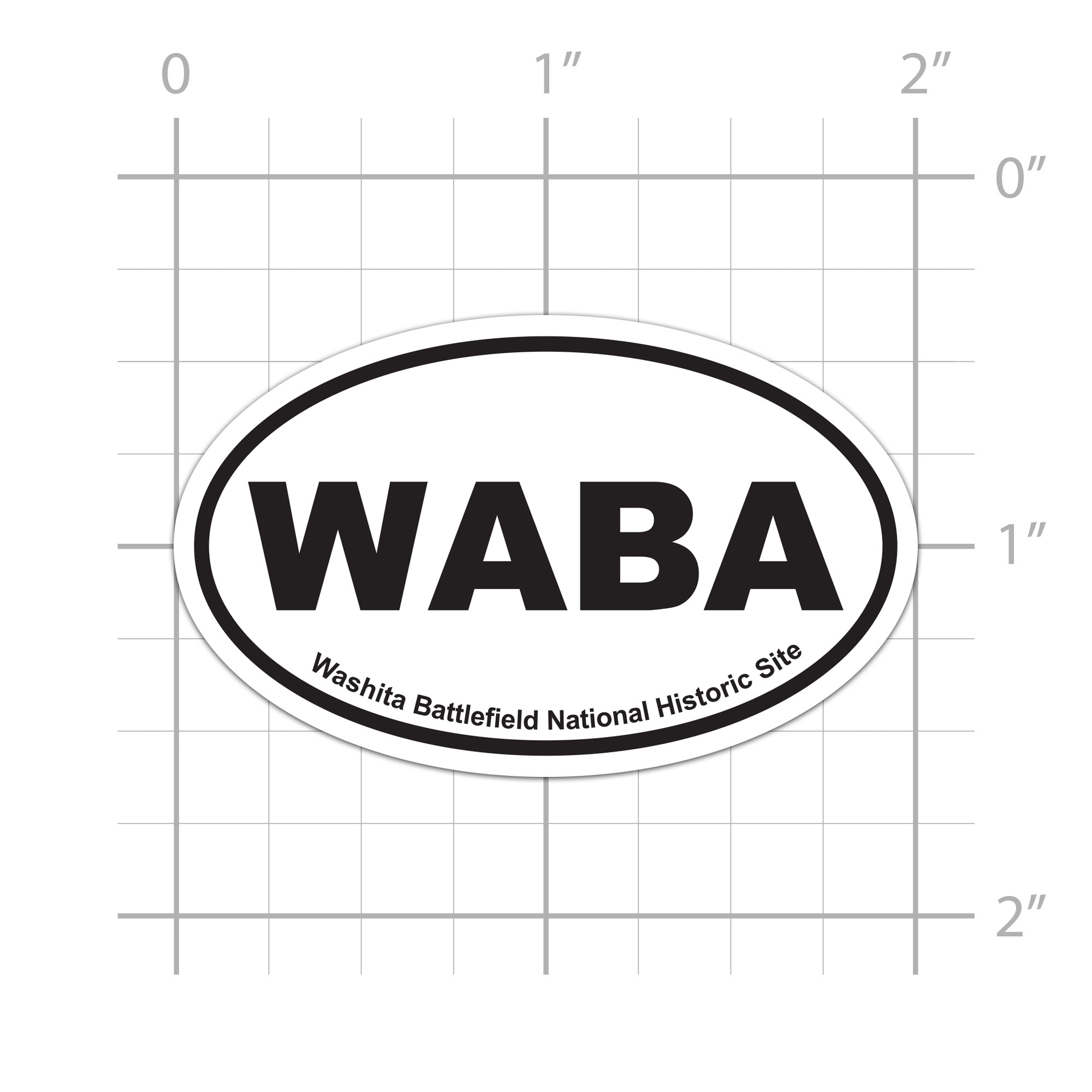 WABA Washita Battlefield National Historic Site Sticker for water ...