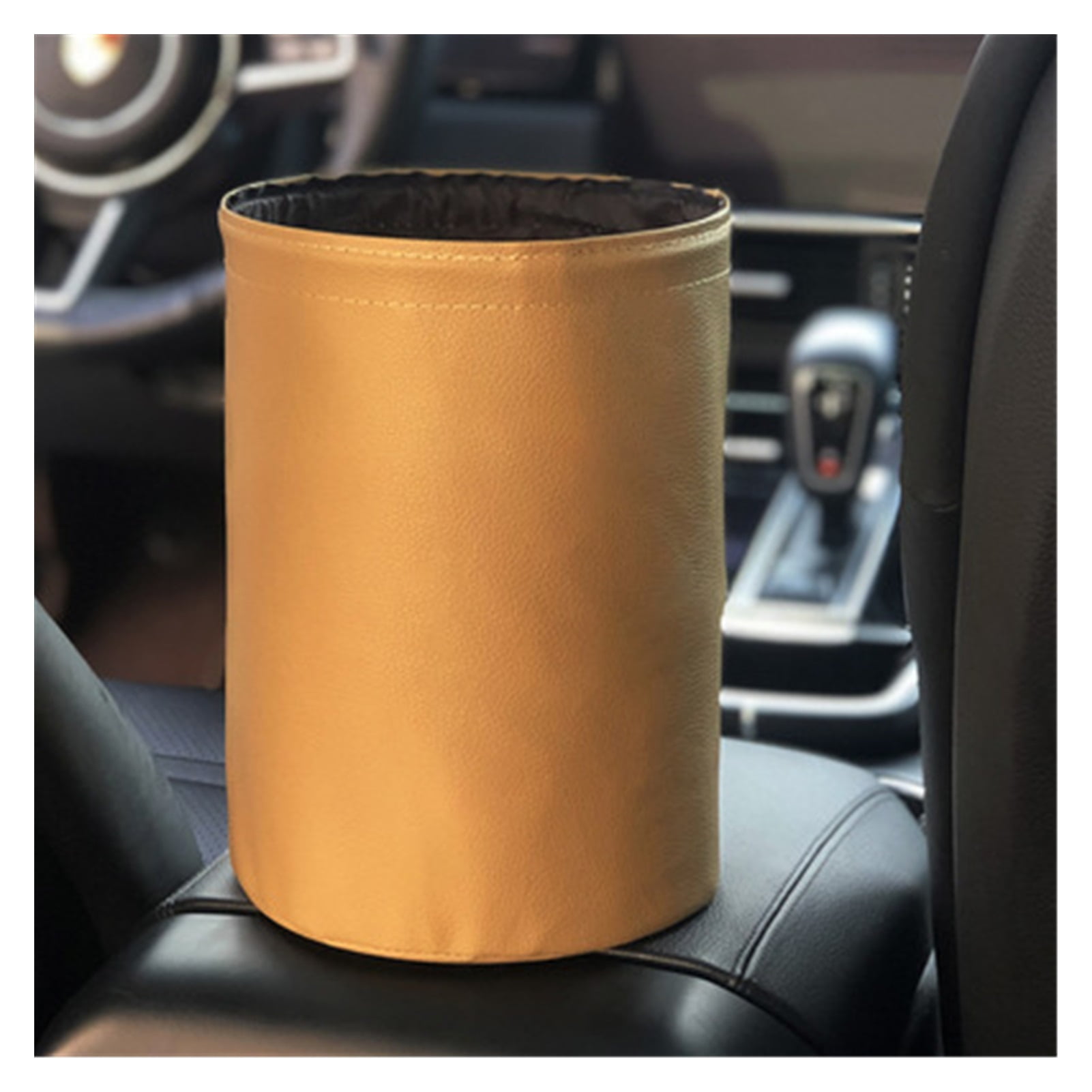 WABGQ Car Storage Busket Interior Rubbish Container Pocket Car Trash ...