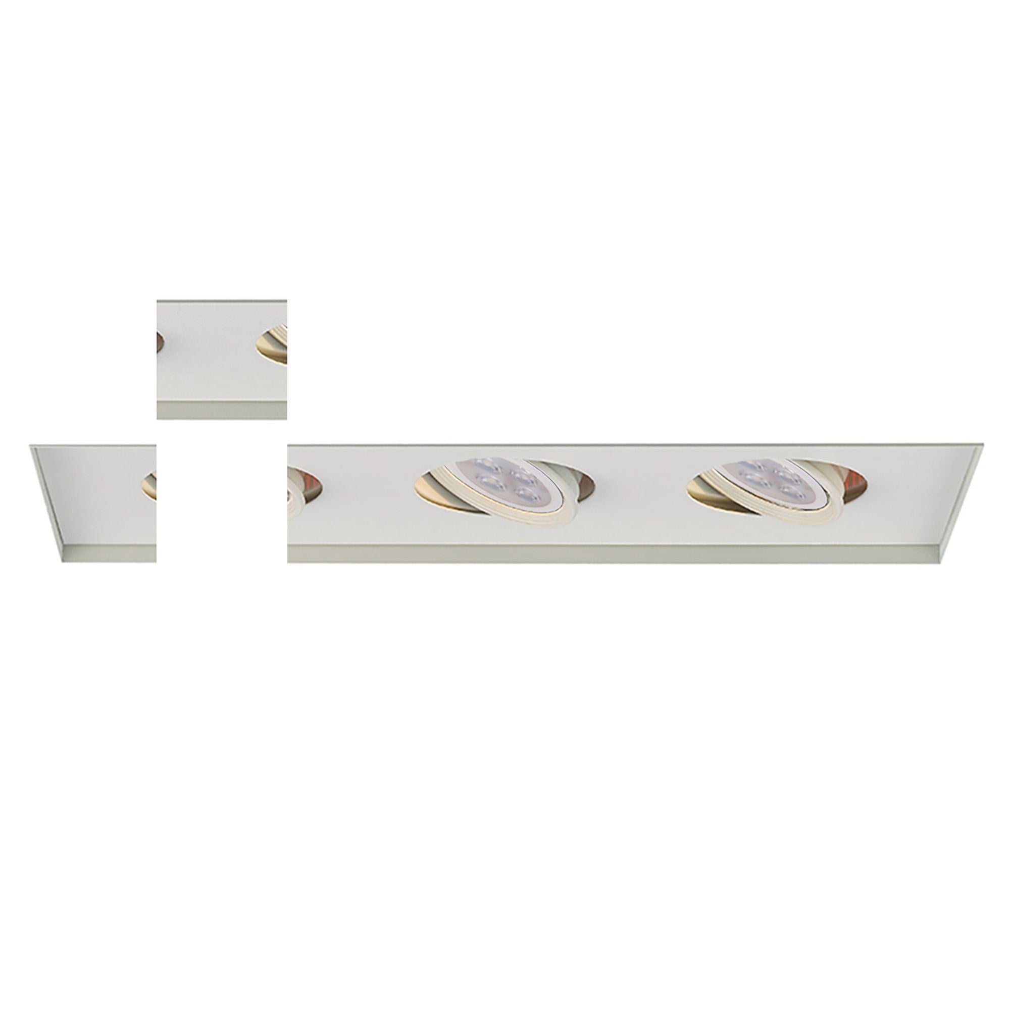 WAC Lighting 3-Light LED Low Voltage Multiple Aluminum Invisible Trim ...
