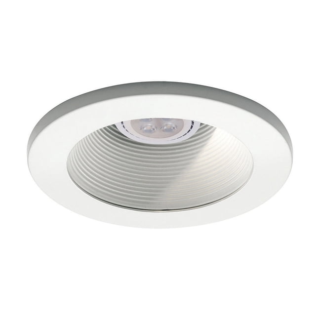 WAC Lighting 4" 1-Light Round Aluminum Step Baffle with 8W MR16 LED in ...