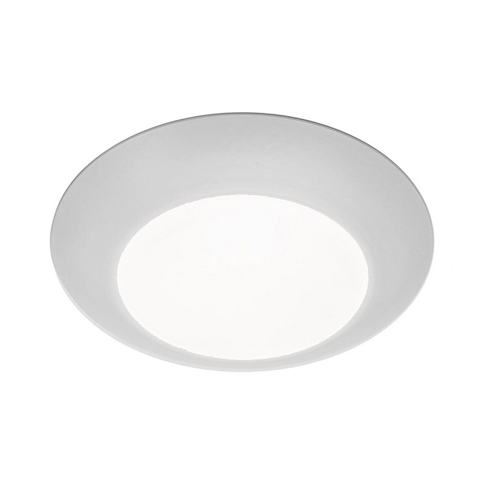 WAC Lighting Disc 4" 1-Light LED Aluminum Flush Mount and Retrofit Kit ...