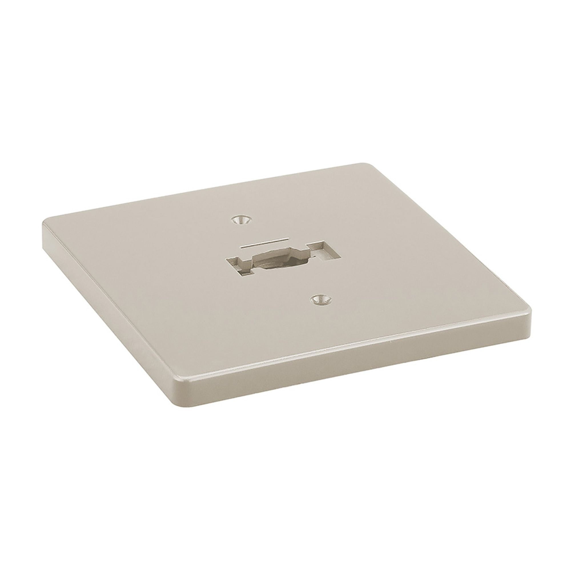 WAC Lighting H Track Square Aluminum Monopoint Canopy in Brushed Nickel ...