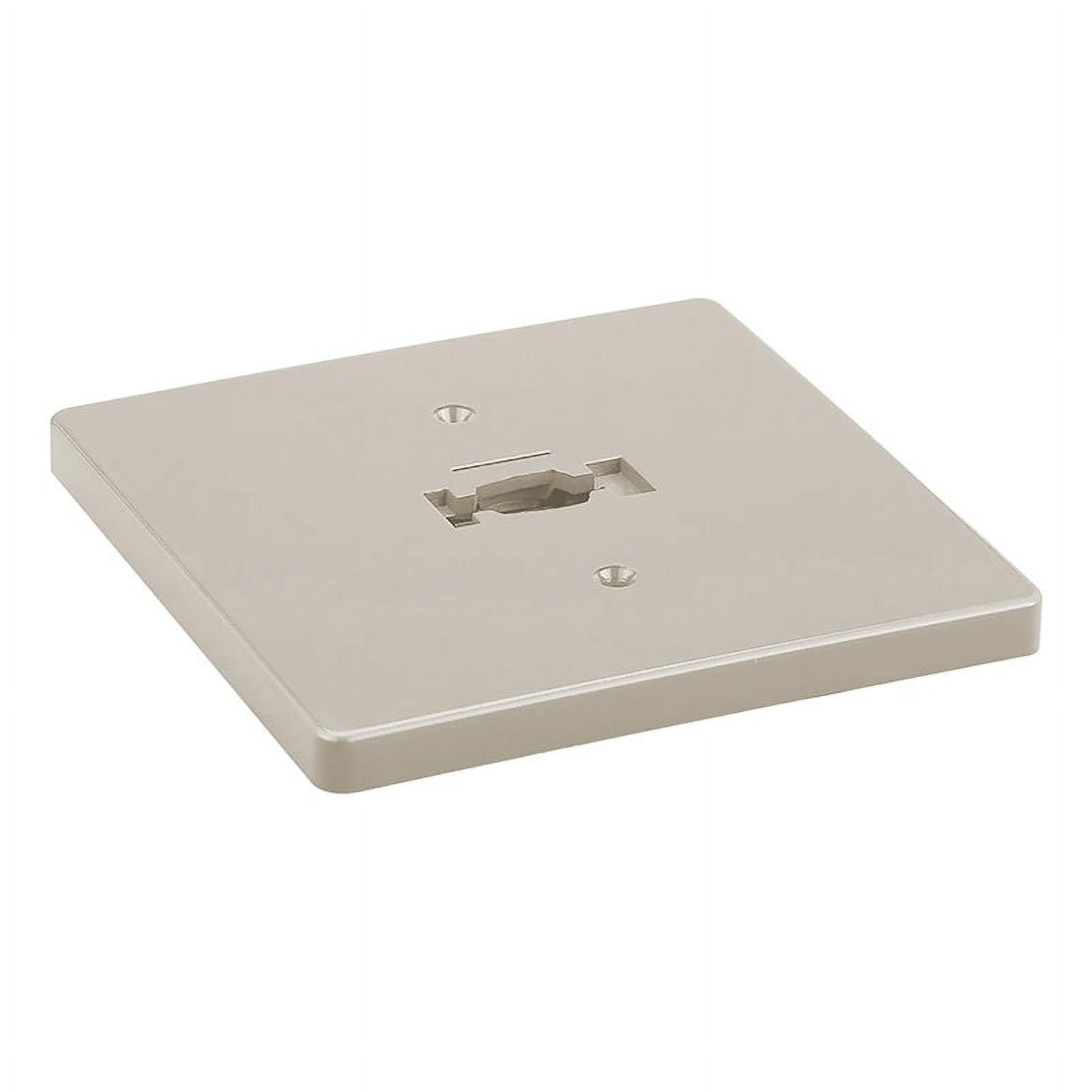 WAC Lighting H Track Square Aluminum Monopoint Canopy in Brushed Nickel ...