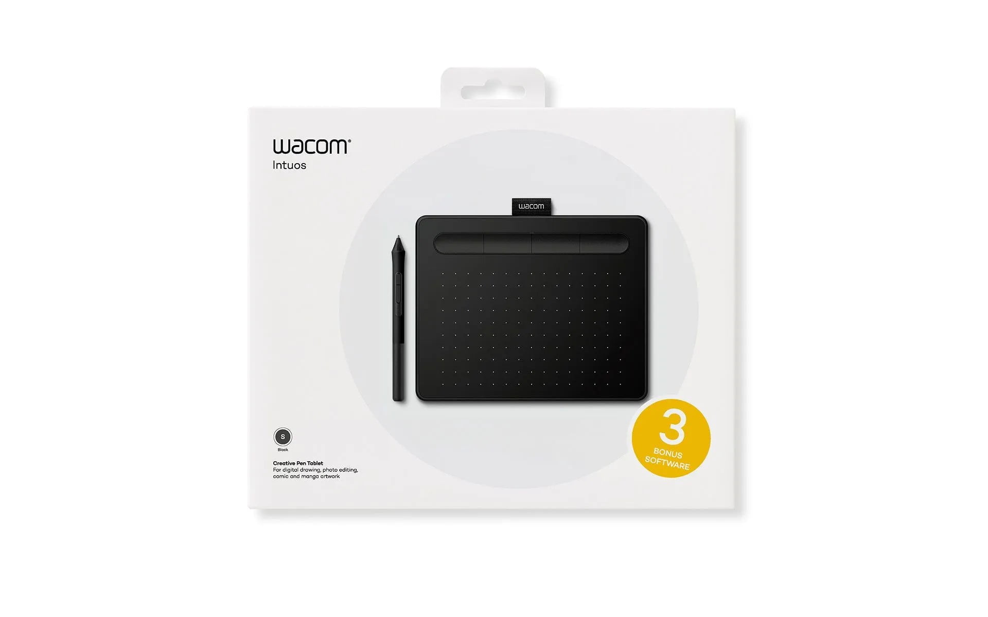 WACOM CTL-4100 Intuos Small Black (7.87 x 6.3 x 0.35) "No Bluetooth Version" Pen 4K BorisFX ...