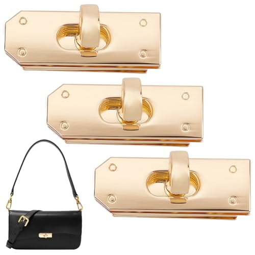 WADORN 3 Sets Metal Twist Lock, Handbag Closures Turn Lock Bag Turn ...