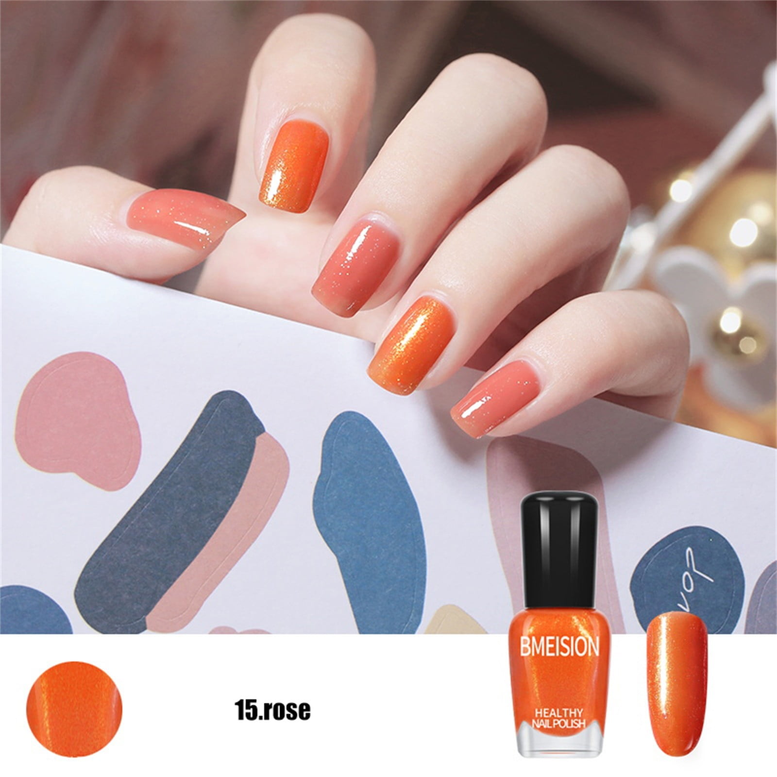 WAENQINLA Color Temperature Control Nail Polish Long Lasting Nail Oil ...