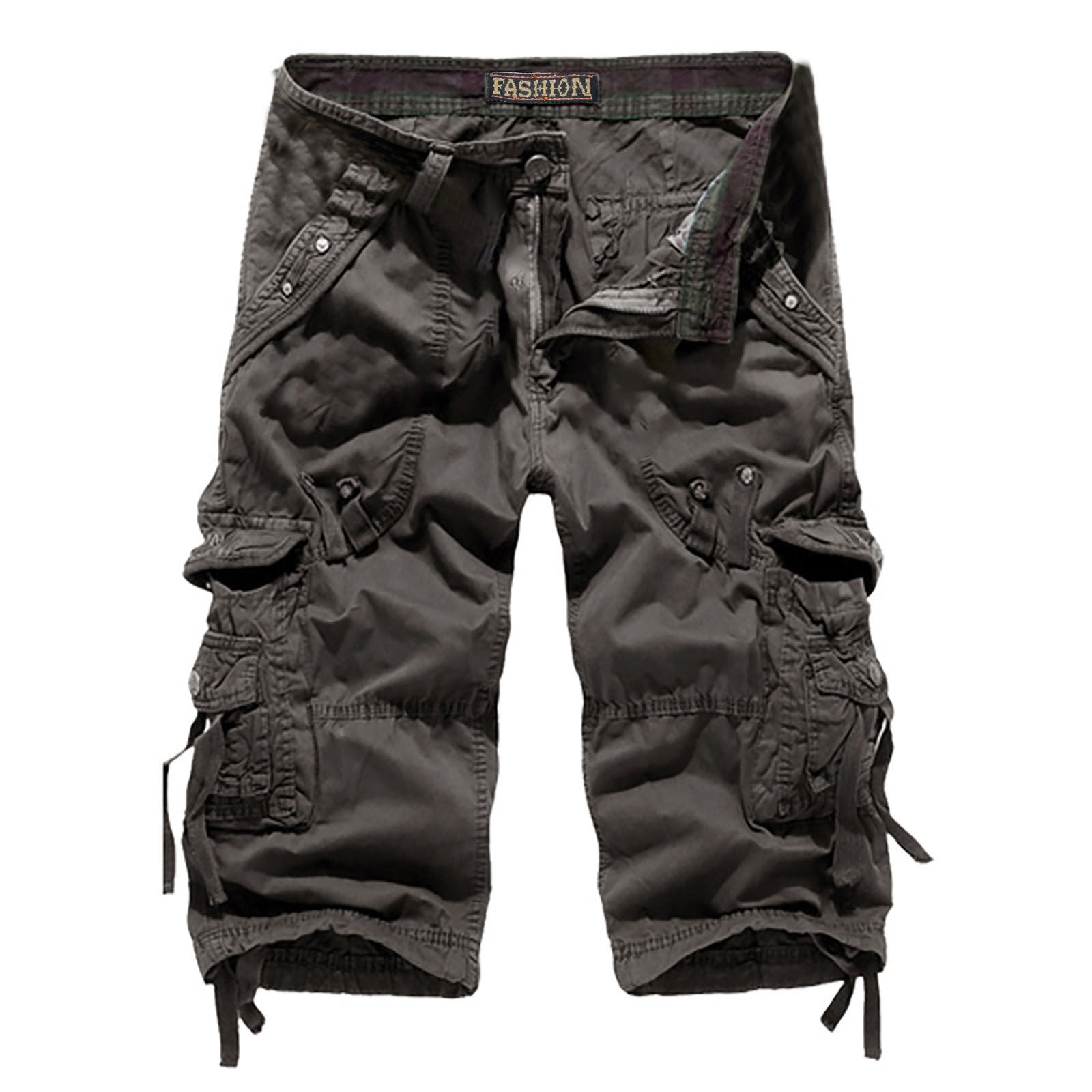 WAENQINLA Men's Cargo Shorts Loose Fit Outdoor Cargo Shorts with Multi ...