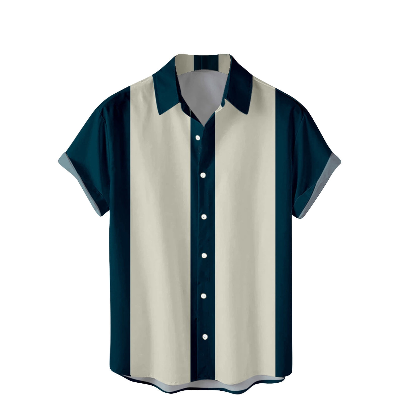 WAENQINLA Men's Hawaiian Shirts Funny Tropical Print Beach Shirts Aloha ...