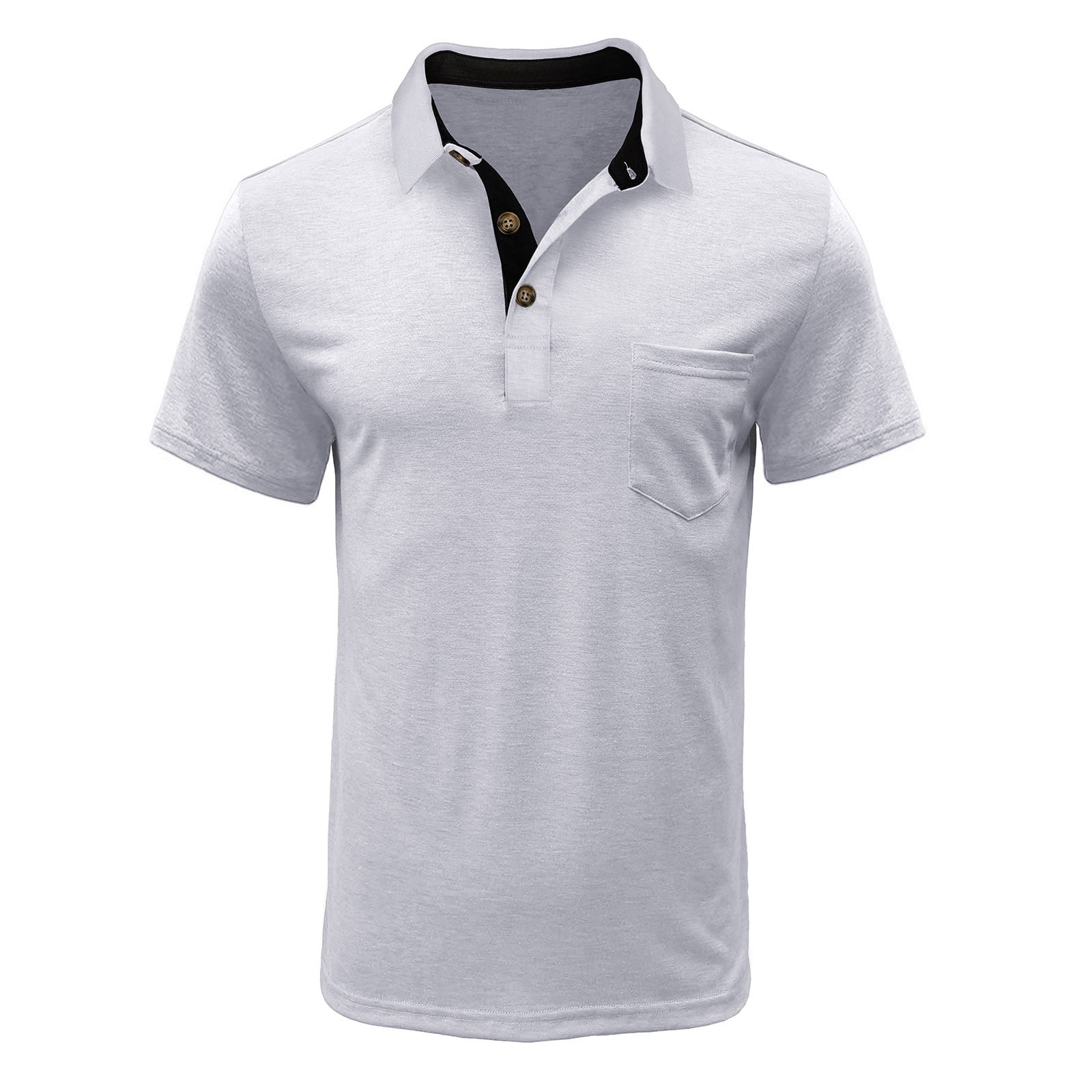 WAENQINLA Men's Henley Shirts with Pocket Comfortable Short Sleeve Golf ...