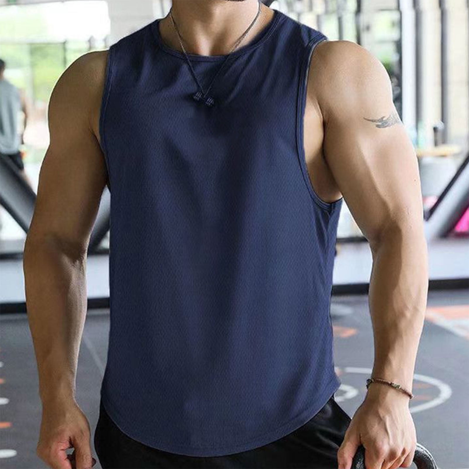 WAENQINLA Tank Tops Men Beach Athletic Sleeveless Tshirts Casual ...