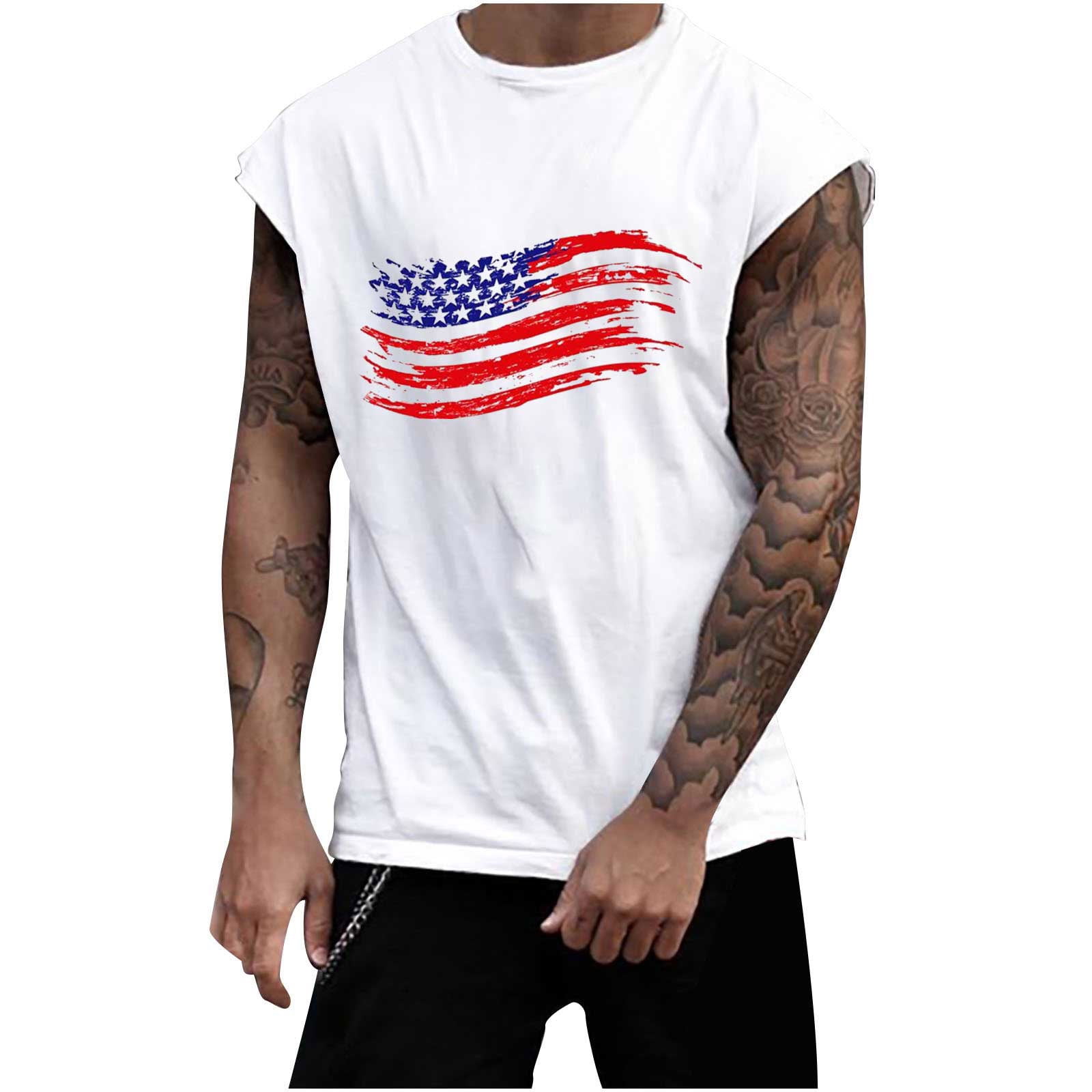 WAENQINLA Tank Tops for Men Cotton Bodybuilding Sleeveless Tshirts ...