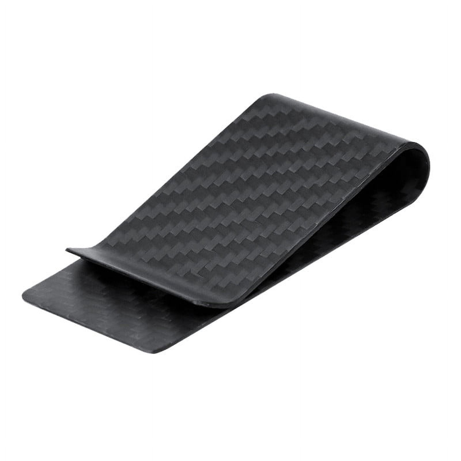 WAFJAMF Unisex Carbon Fiber Money Clip and Credit Card Holder, Matte ...