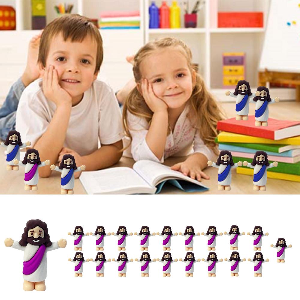WAGA Mini Jesus Figurine in Bulk2460PCS Jesus Toys Easter Decorations ...