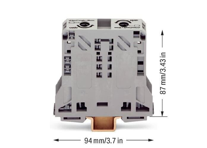 WAGO 285-150 POWER CAGE CLAMP feedthrough terminal block - Walmart.com
