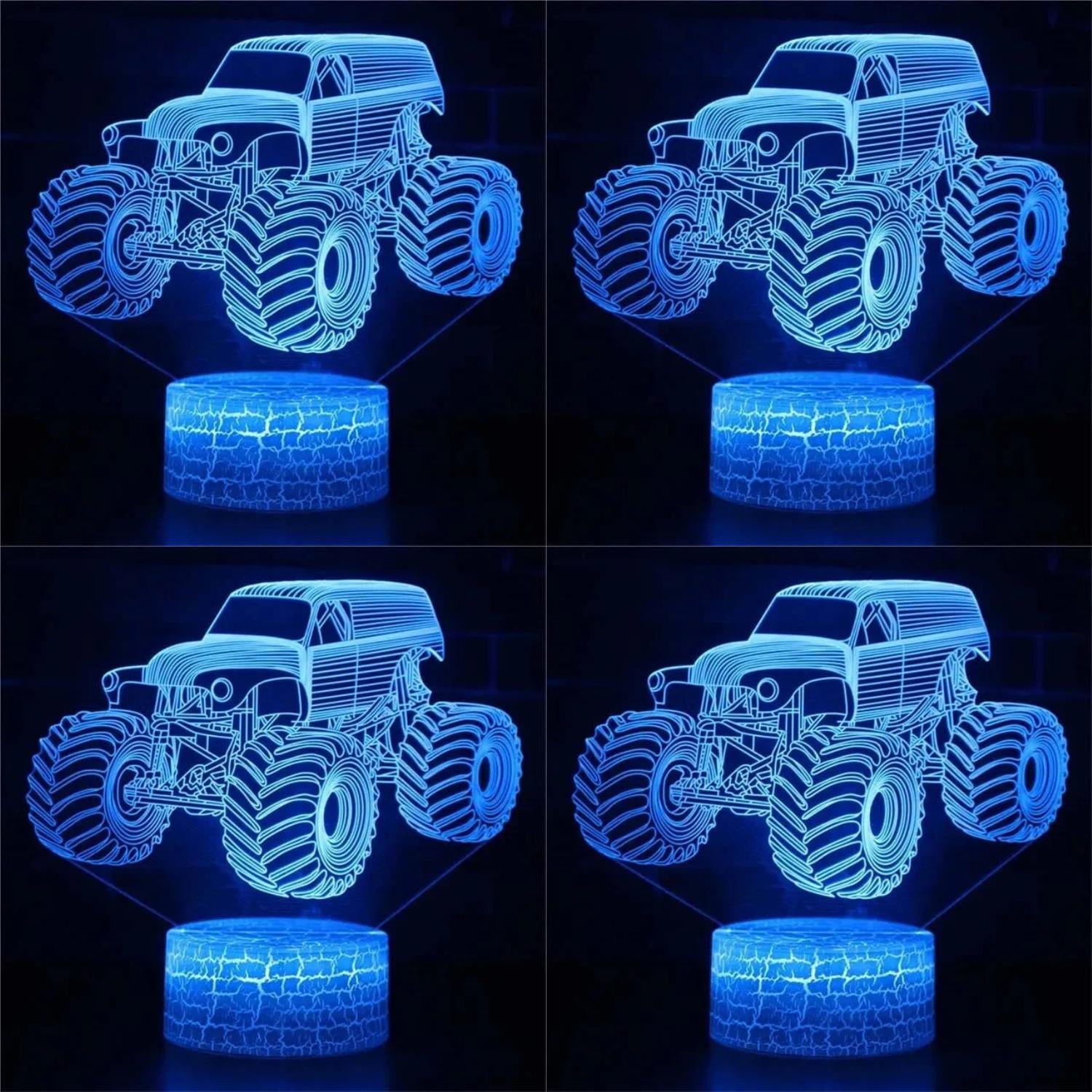 WAGZOQN Construction Theme Excavator Desk Setup Lighting Decor on the ...