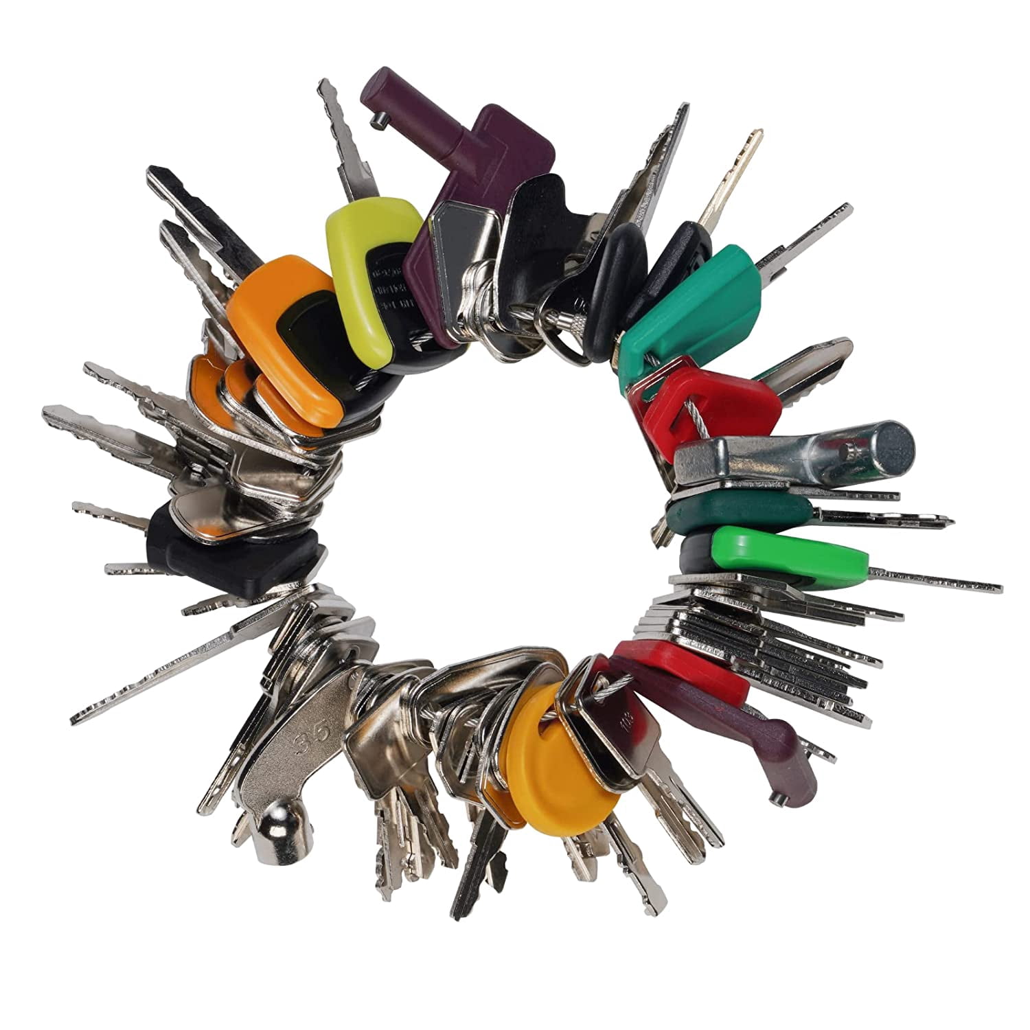 WAH LIN PARTS 67 Premium Heavy Equipment Keys Set for Various Brands ...