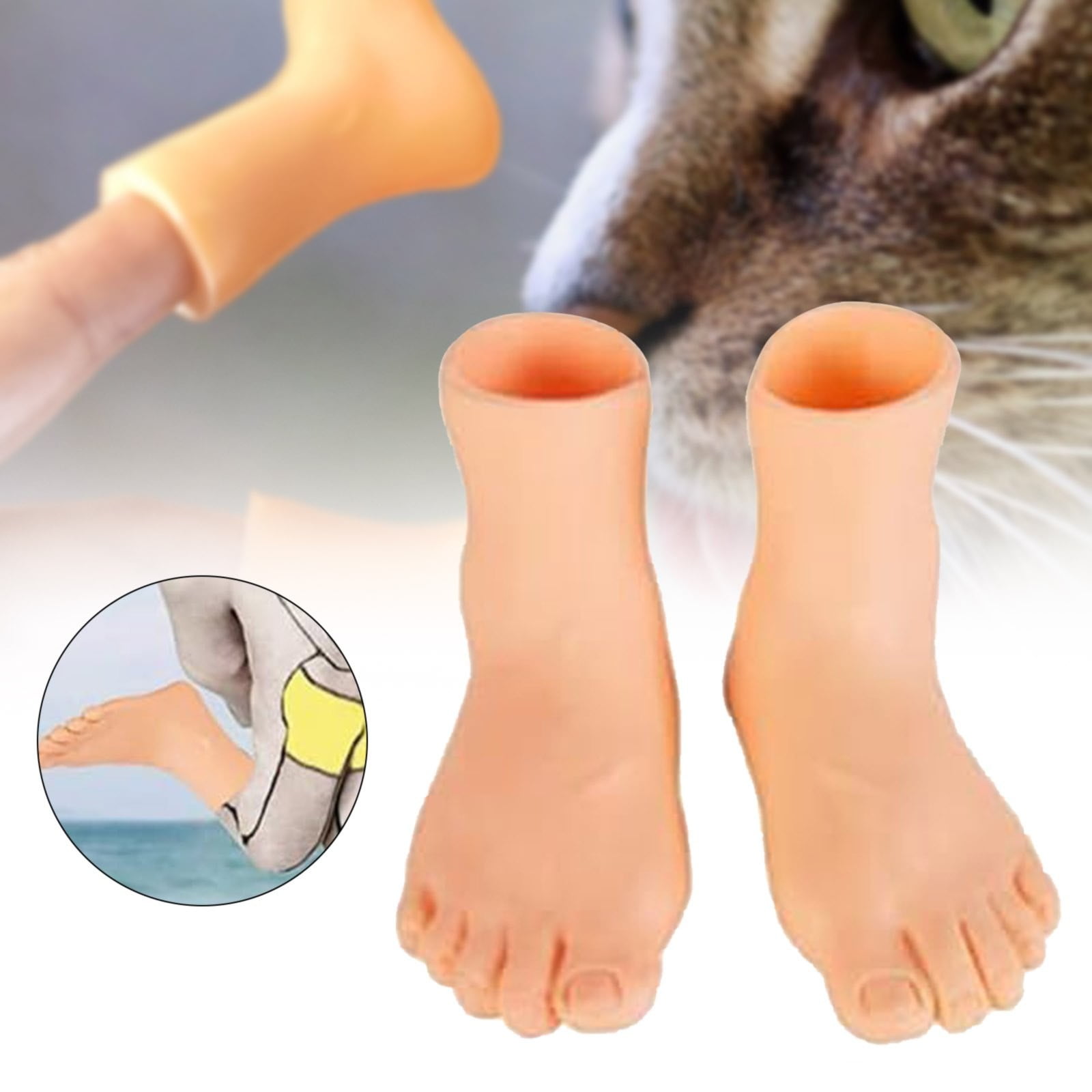 WAHIUHIUA 1pc Finger Feet Puppet Tiny Feet 2 Pairs Finger Shoes ...
