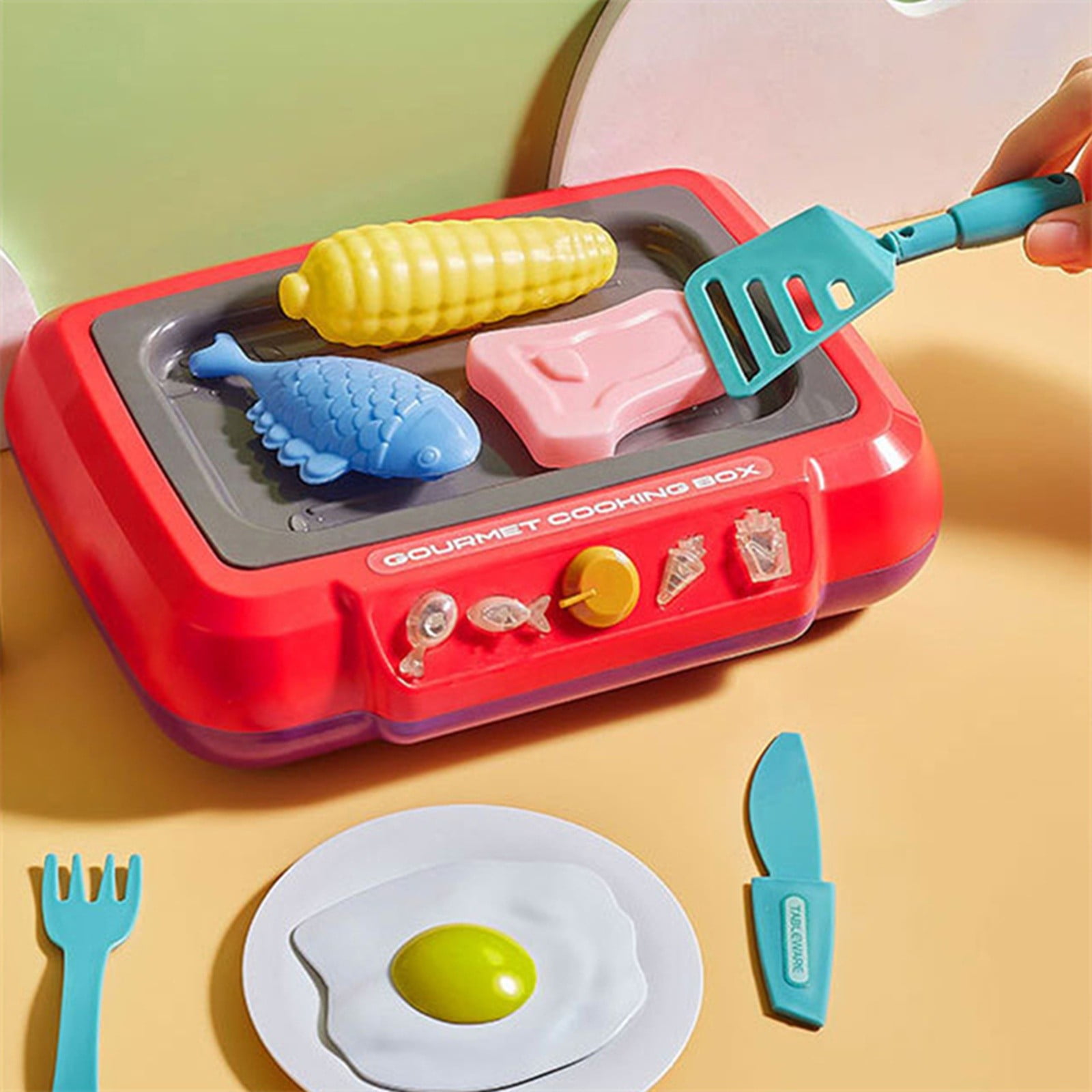 WAHIUHIUA 20PC Gourmet Cooking Box Toy Simulation Cooking Toy Pretend ...