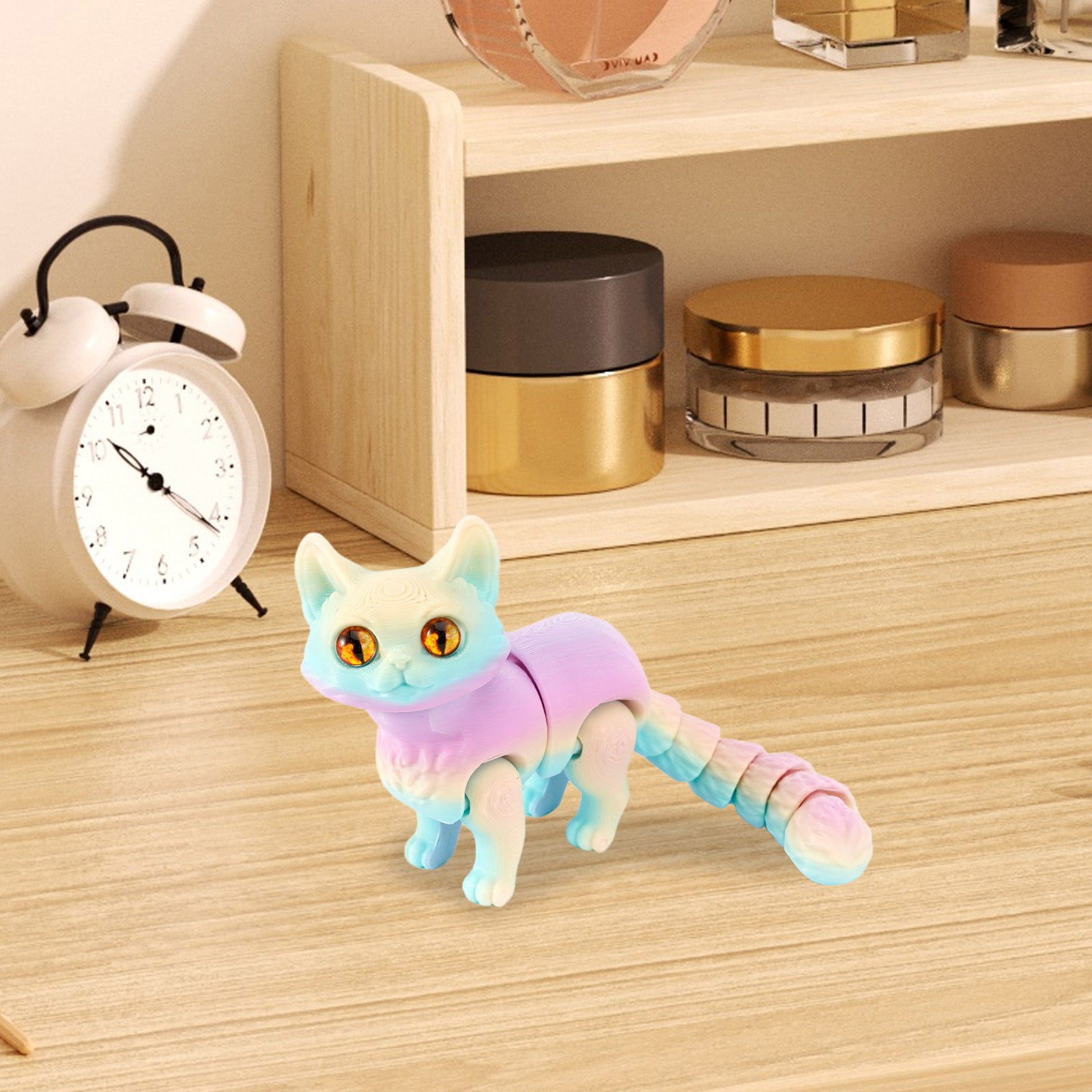 WAHIUHIUA 3D Printed Cat Articulated Toys For Adult 3D Print Animals ...