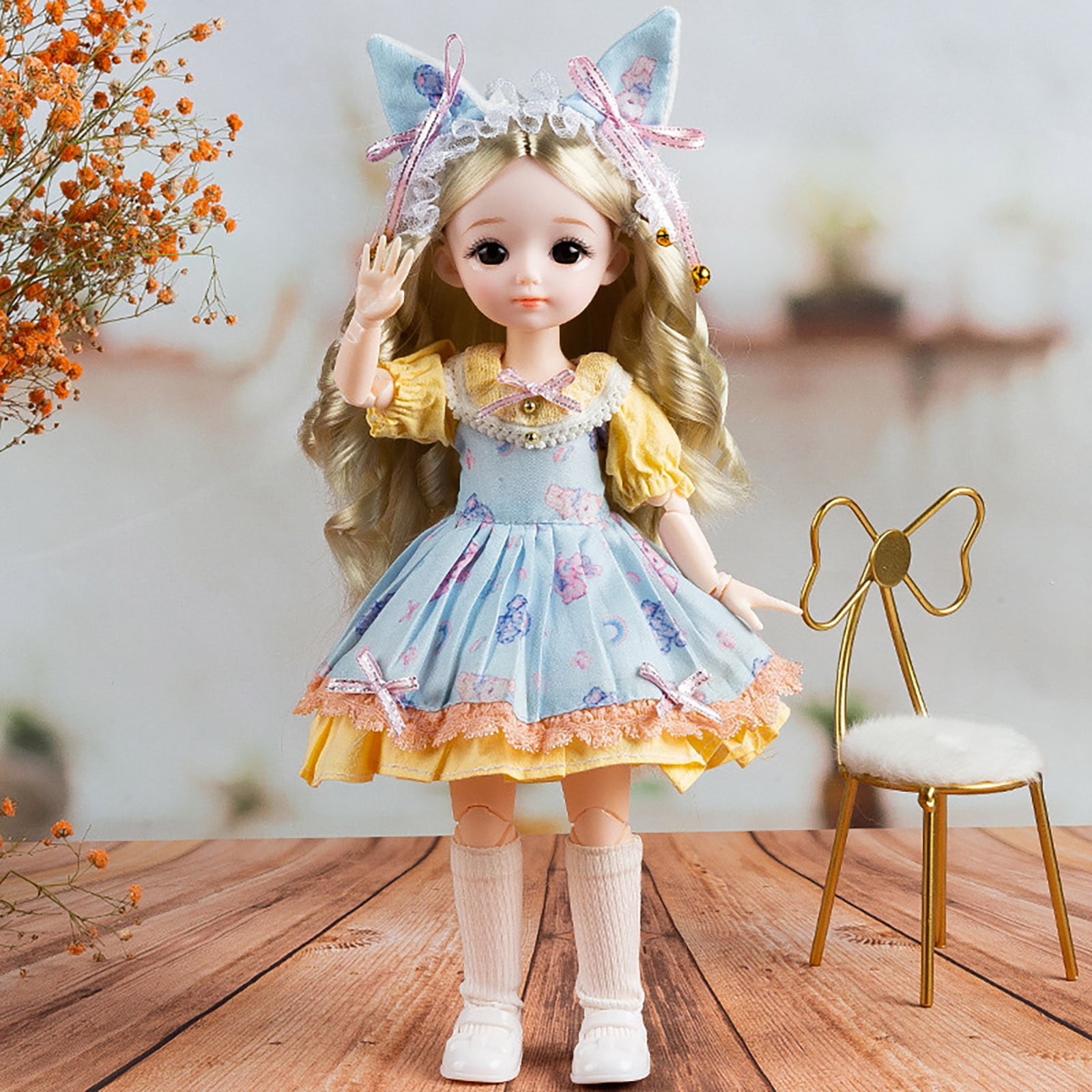 WAHIUHIUA Anime Fashion Mechanical Joint Posable Doll With 1 Outfits ...