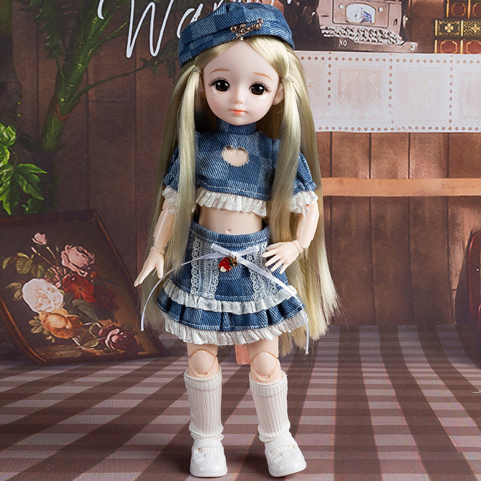 WAHIUHIUA Anime Fashion Mechanical Joint Posable Doll With 1 Outfits ...