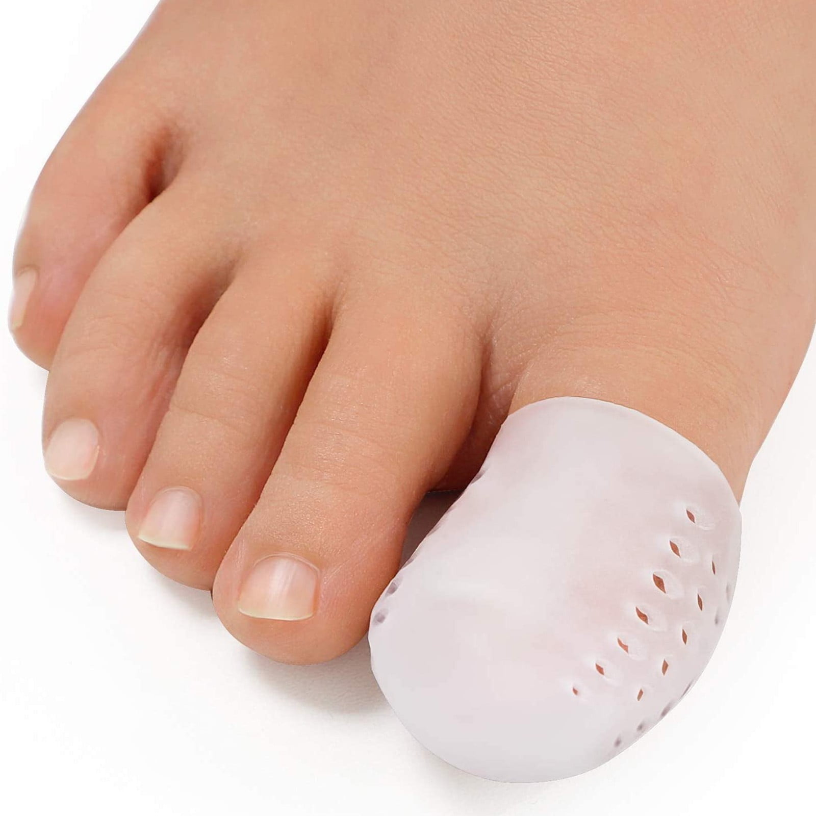 WAHIUHIUA Big Toe Protector Breathable Gel Toe Cap Silicone Toe Cover ...