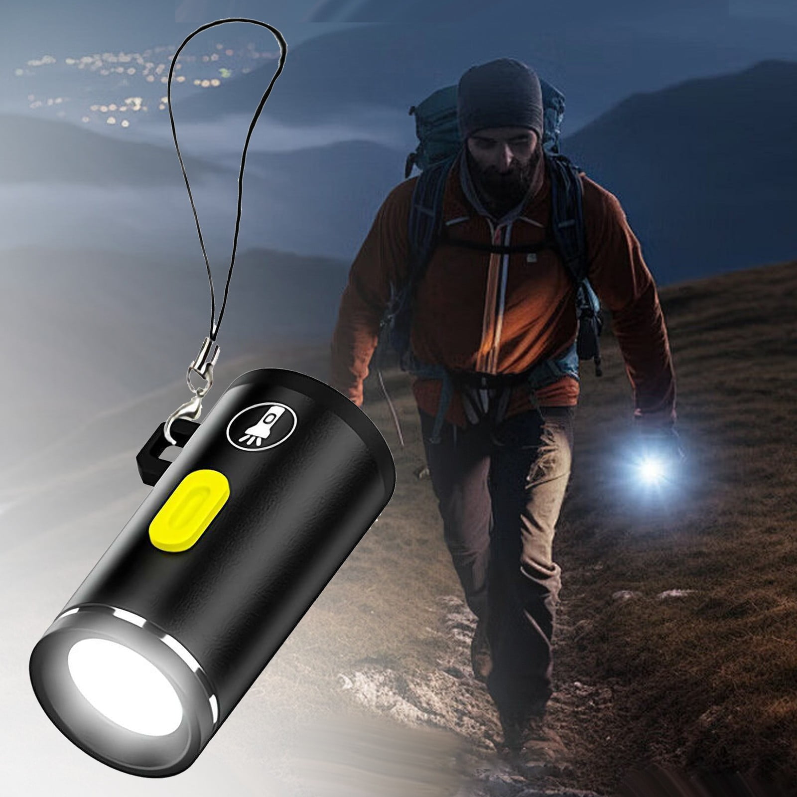 WAHIUHIUA LED Flashlight Led Handheld Flashlight Mini But Powerful USB ...