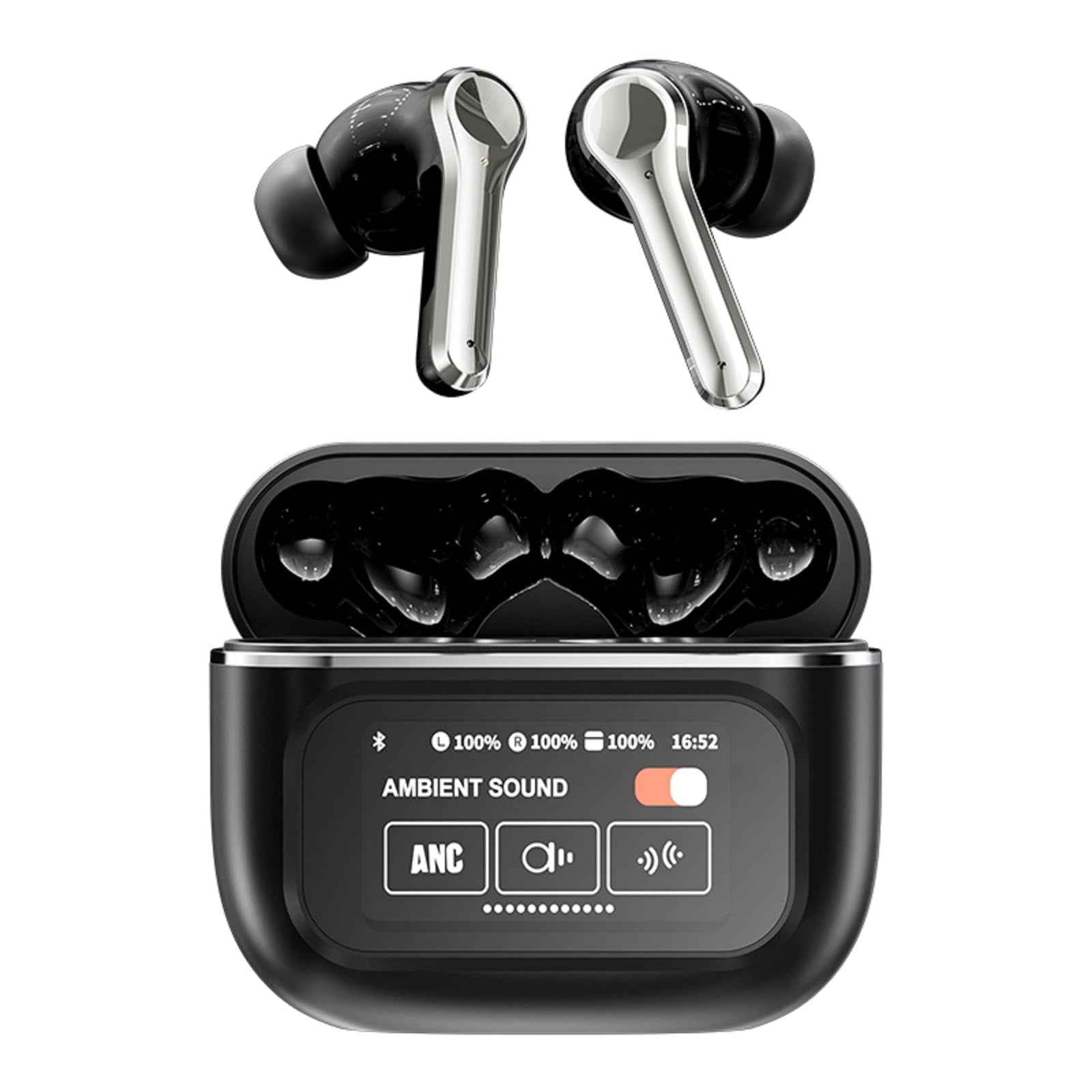 WAILIQIAO Active Noise Cancelling Earbuds with Touch Screen Water Proof ...
