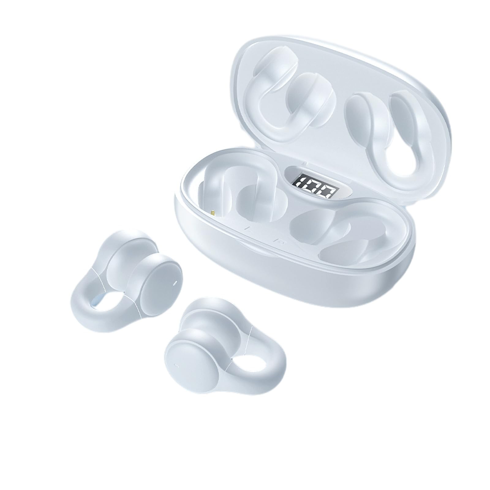 WAILIQIAO Wireless Ear Clips Ear Buds Bone Conduction Bluetooth ...