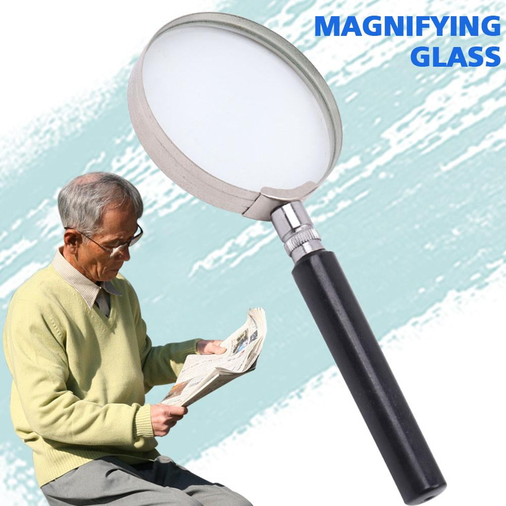 WAITLOVER 10X Magnification Handheld Magnifier Magnifying Glass Handle ...