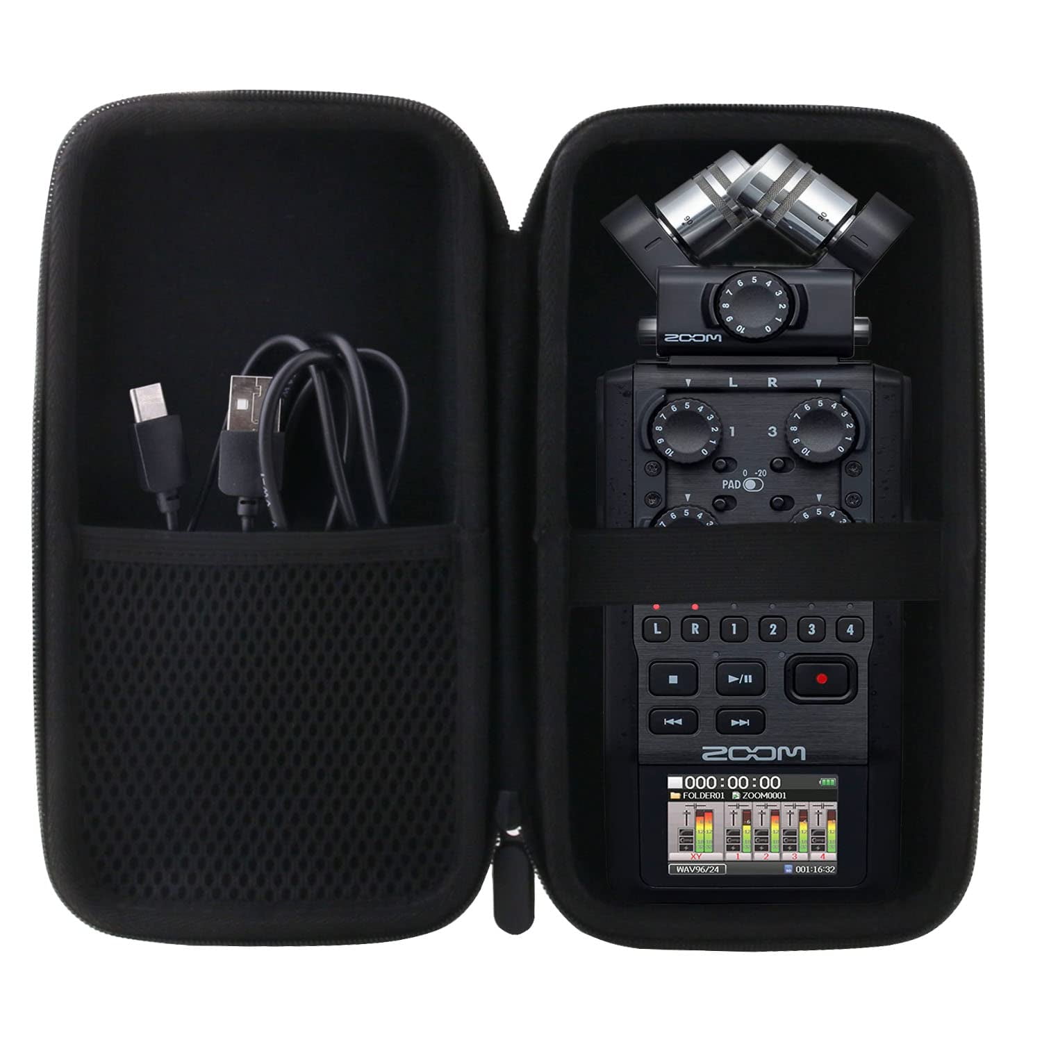 WAIYUCN Hard EVA Carrying SSF20 Case for Zoom H6/ H6 essential Portable ...