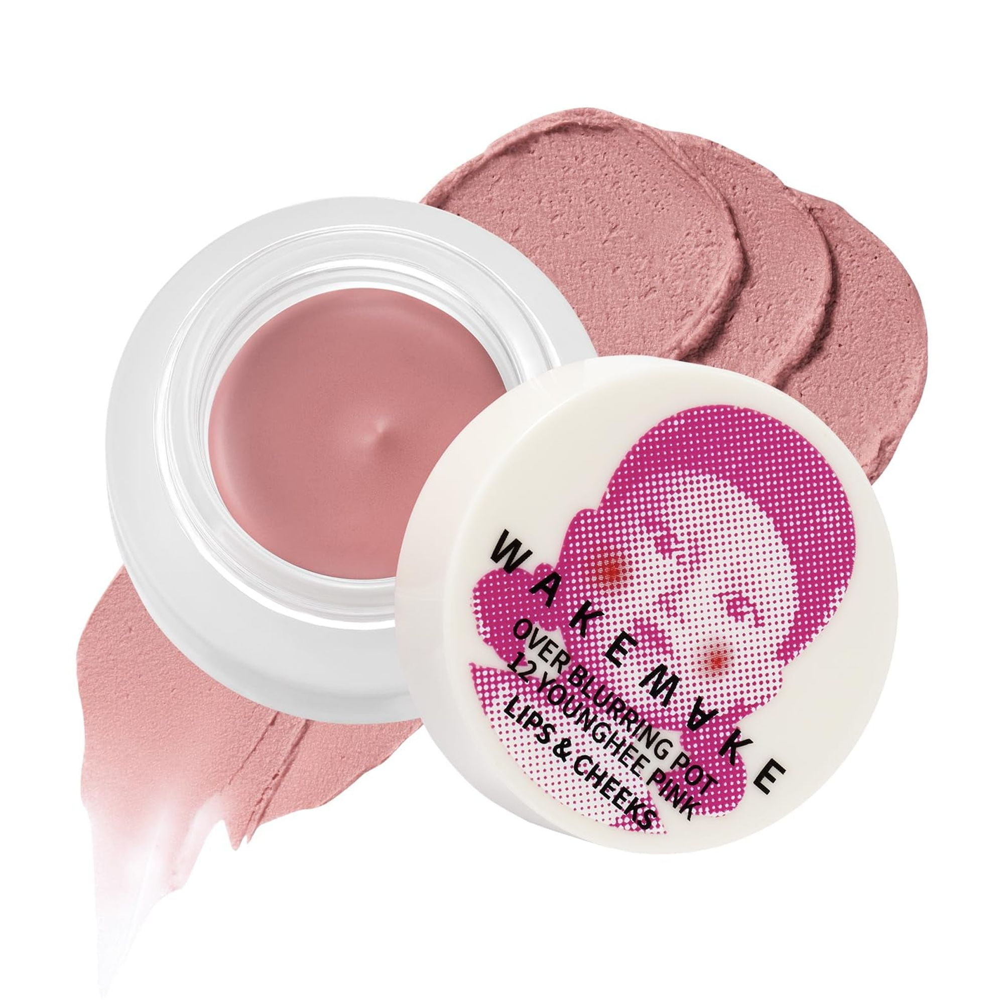 WAKEMAKE WM X NETFLIX SQUID GAME Over Blurring Pot 12 Younghee Pink | blurring pot, lips, cheek ...