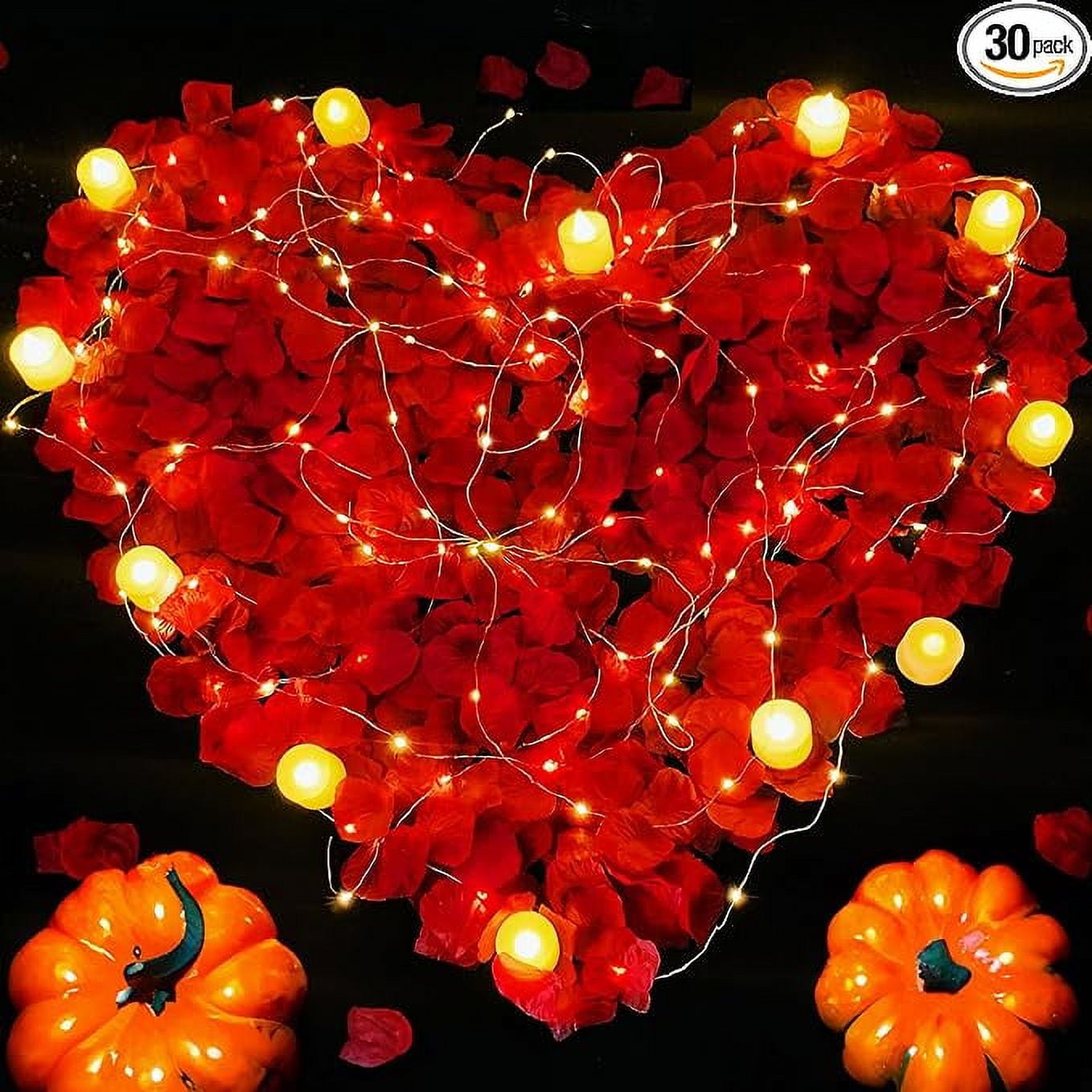 WAKISAKI (3-in-1 Set) 300 Pcs Fake Rose Petals for Romantic Night for ...