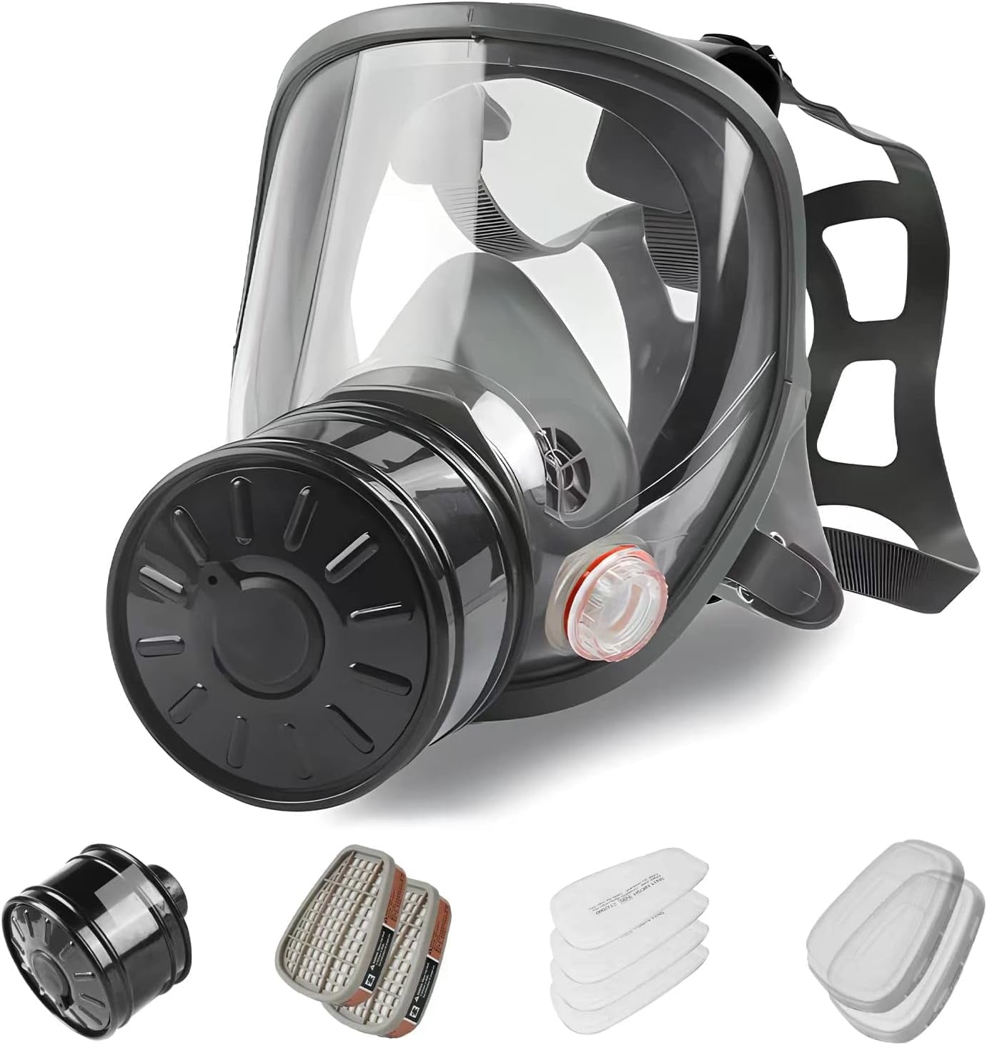 WAKYFLX Full Face Gas Mask, Gas Masks Survival Nuclear and Chemical ...