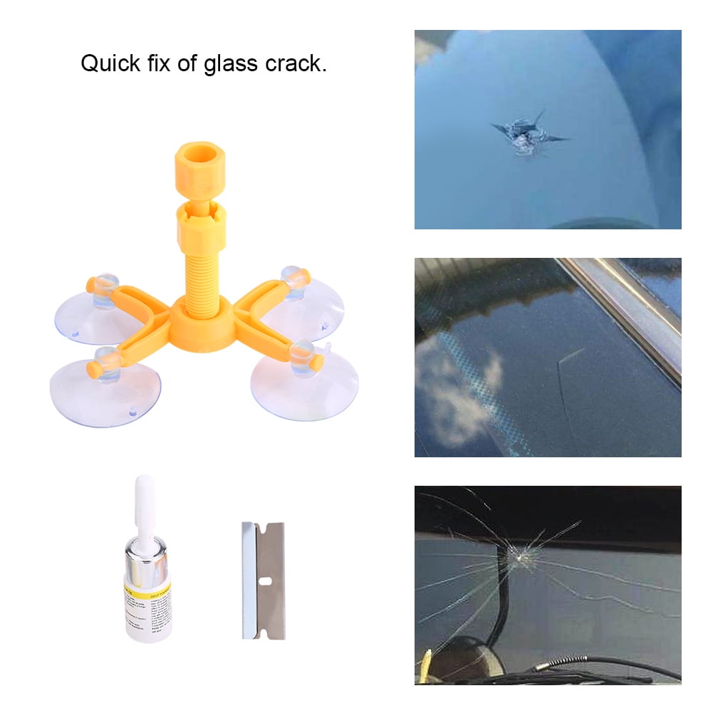 Car Auto Repair Kit Glass Crack Resin Sealer Windscreen Restore Fix Set ...