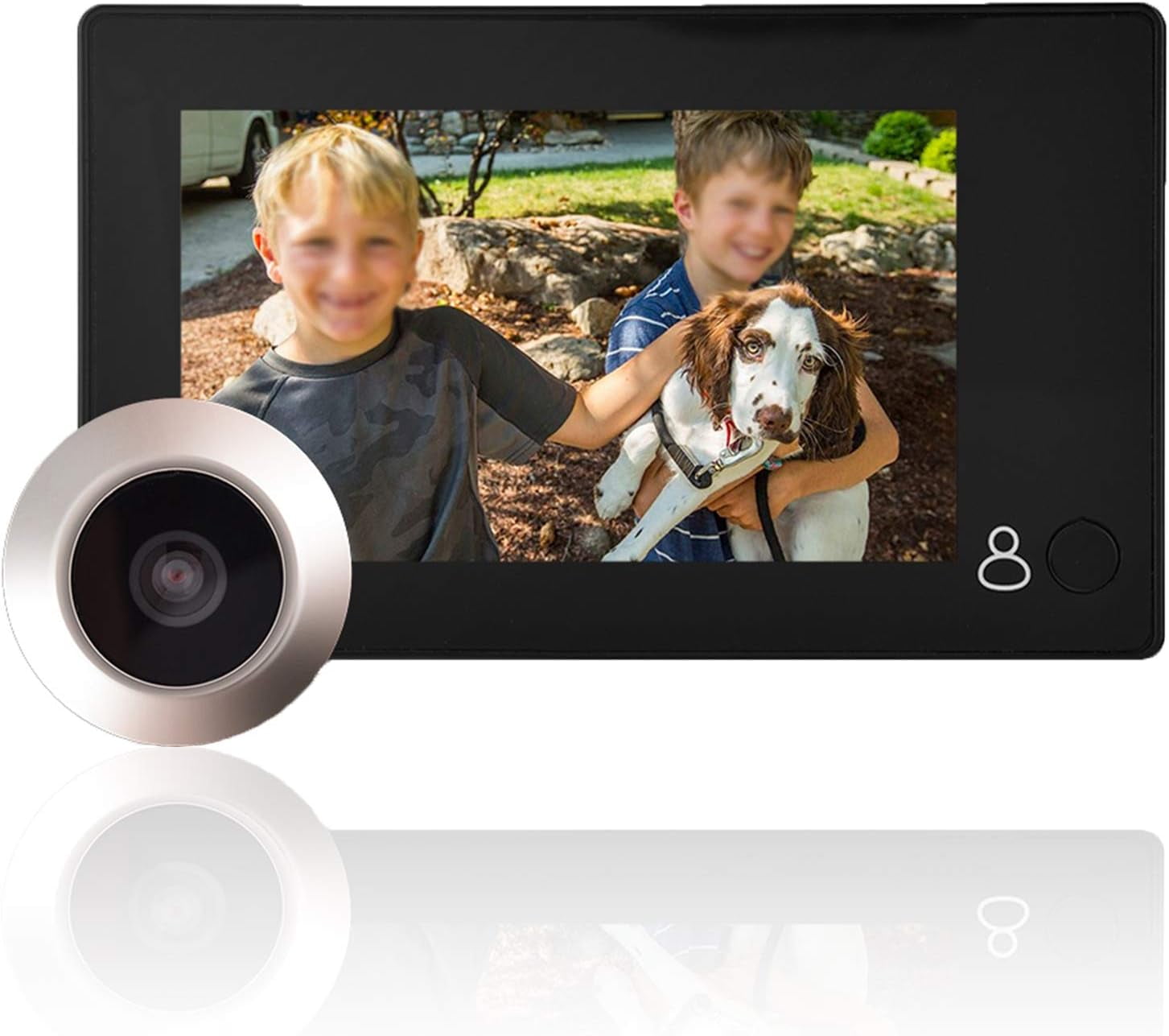 WALFRONT Home Video Door Eye Viewer HD 4.3 inch TFT LCD 145 Degree ...