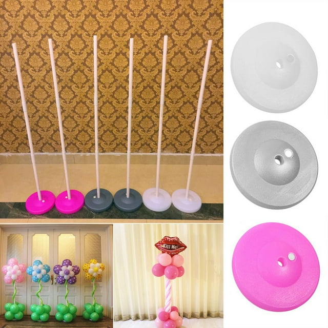 WALFRONT Plastic Upright Balloon Column Base for Wedding Birthday Party ...